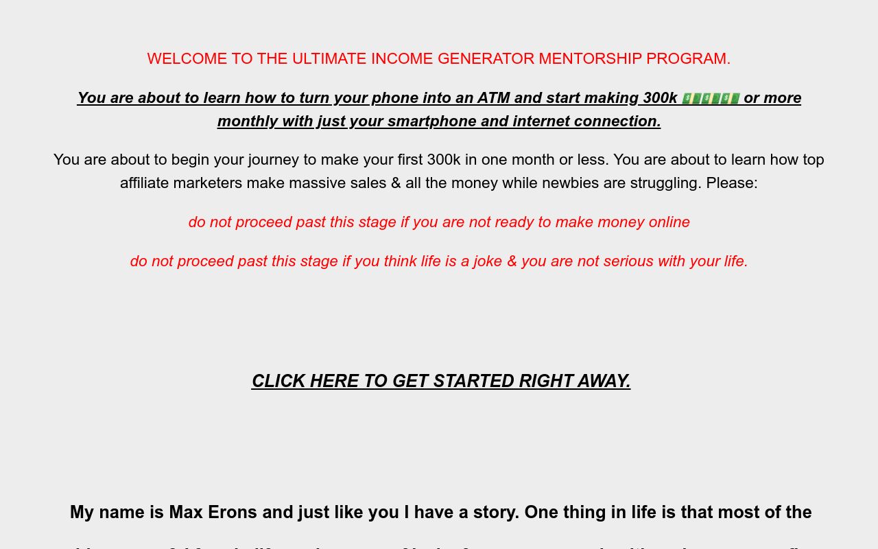 Ultimate Income Generator